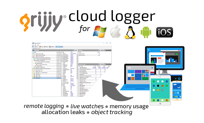GrijjyCloudLogger, remote logging for Windows, iOS, Android, macOS and ...
